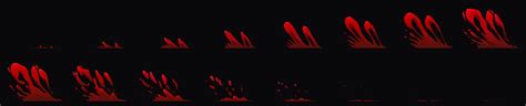 Blood Splash Sprite Sheet For Game Or Animation 16263612 Vector Art At
