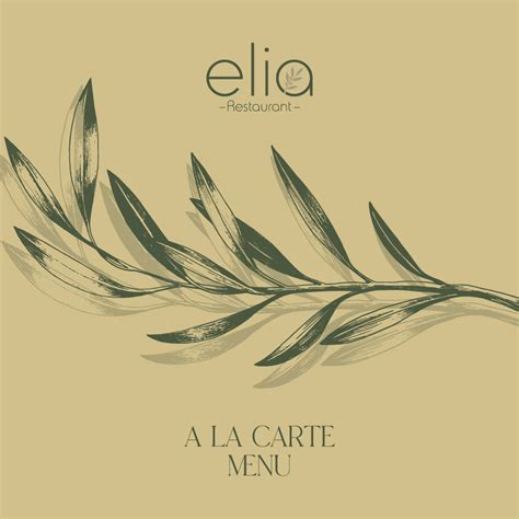 Menu Elia Restaurant