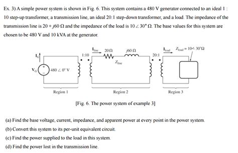solved ex 3 a simple power system is shown in fig 6 this