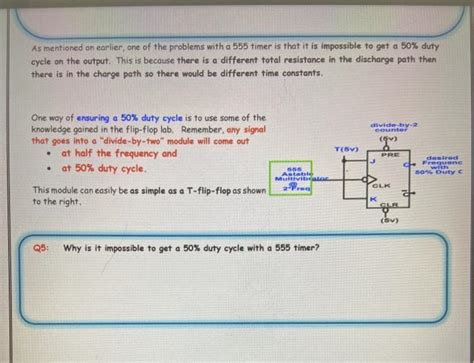 Solved TIMER ASTABLE MULTIVIBRATOR Theory The Chegg Com