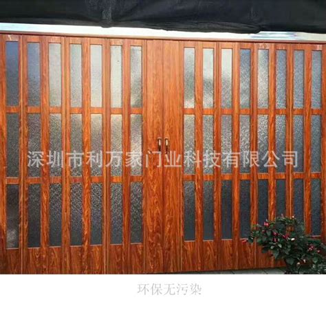 铝合金折叠门厨房移门无地轨家装横向卷帘门推拉隔断移门折叠式 阿里巴巴