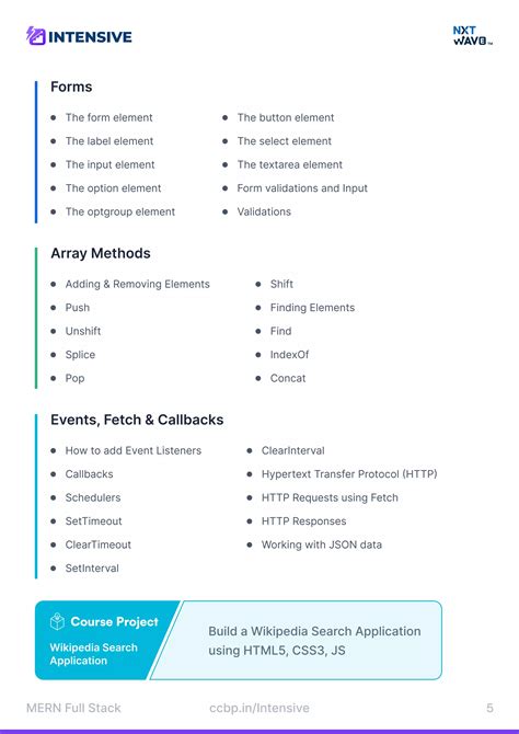 mern stack developer course syllabus pdf web design and html internet
