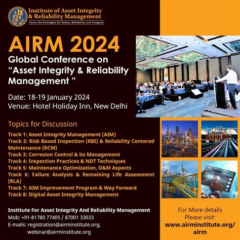 Dear Connections We Are Thrilled To Announce The Upcoming Global Conference On Asset Integrity