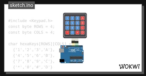Act5 Geulin 4x4 Keypad Wokwi Esp32 Stm32 Arduino Simulator