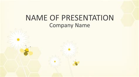 Bee PowerPoint Template Templateswise Com