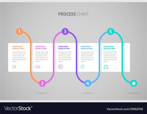Timeline Infographic Design Or Process Chart Vector Image