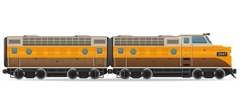 Railway Locomotive Train Vector Illustration 542036 Vector Art At Vecteezy