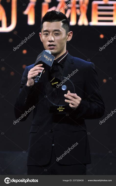 Chinese Table Tennis Star Zhang Jike Attends Huajiao Night 2016 — Stock Editorial Photo