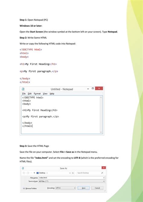 Module 1 - Introduction to HTML.pdf | Web Design and HTML | Internet