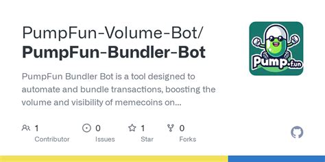 Github Pumpfun Volume Botpumpfun Bundler Bot Pumpfun Bundler Bot Is A Tool Designed To