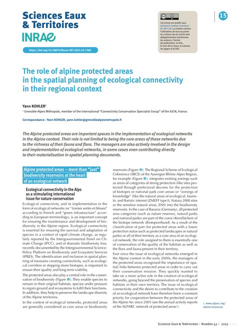 Pdf The Role Of Alpine Protected Areas In The Spatial Planning Of