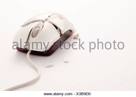 A Broken Computer Mouse Stock Photo Alamy