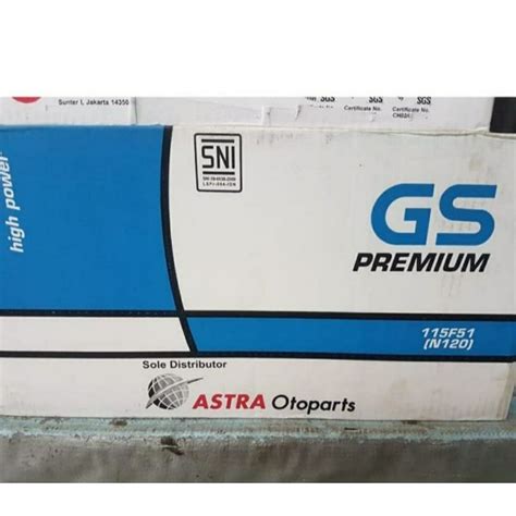 Jual Aki Baterai GS Astra Premium N120 115F51 12volt 120 Amper Aki Basah Shopee Indonesia