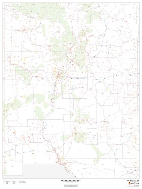 New Mexico Zip Code Map