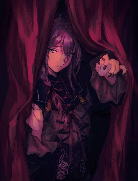 Curtain Grab Danbooru