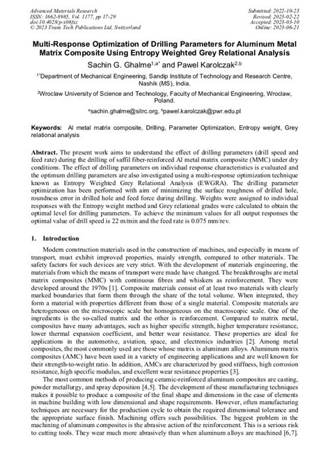 Multi Response Optimization Of Drilling Parameters For Aluminum Metal Matrix Composite Using