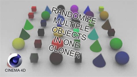 Multiple objects in one cloner. Cinema 4D Tutorial and Quick Tip. - YouTube