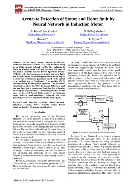 Pdf Accurate Detection Of Stator And Rotor Fault By Neural Network In Induction Motor