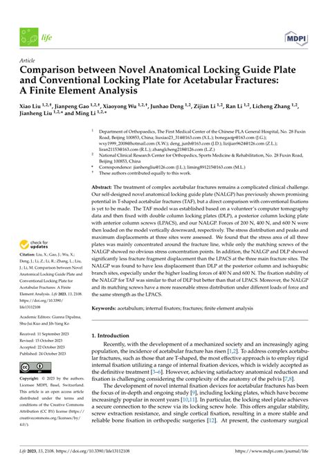 Pdf Comparison Between Novel Anatomical Locking Guide Plate And Conventional Locking Plate For