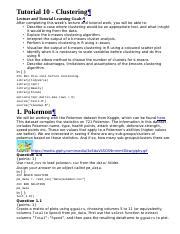 Tutorial Clustering Solution Html Tutorial Clustering Lecture And Tutorial Learning