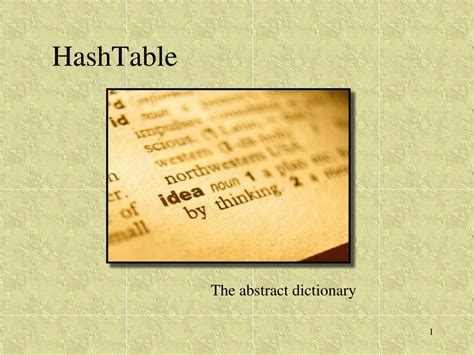 PPT HashTable PowerPoint Presentation Free Download ID 6162378