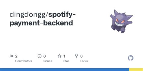 Github Dingdonggspotify Payment Backend