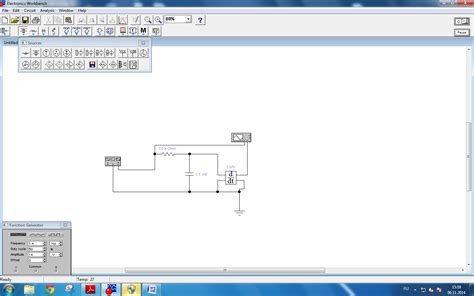 Electronics Workbench схема