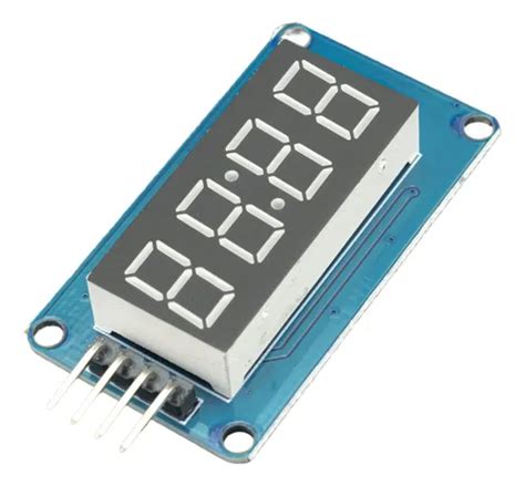 Módulo Tm1637 Con Display 4 Digitos 7 Segmentos Cuotas Sin Interés