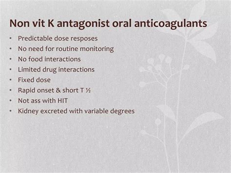 Antithrombotic Anticoagulants Pptx