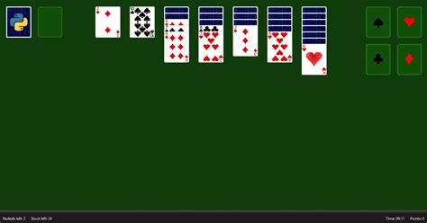 Solitaire Card Game Using Tkinter In Python With Source Code
