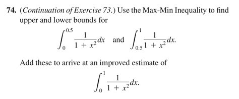 Solved Continuation Of Exercise Use The Max Min Chegg Com