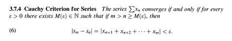 Solved You Are Required To Use Cauchy Criterion To Solve Chegg