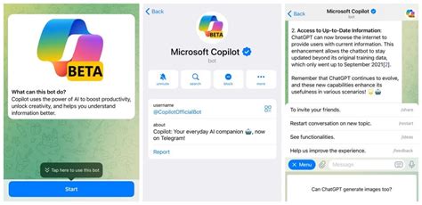 copilot now has a telegram chat bot r bing