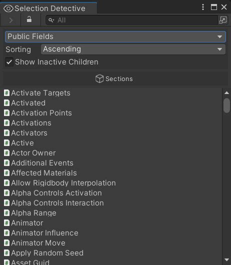 GitHub BedtimeDigitalGames Unity Selection Detective View And Select Types Of Content On A