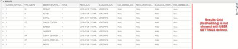 Issue With CellPadding Usser Settings Issue Microsoft Azuredatastudio GitHub