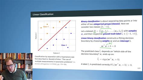 91 Optimization Methods Linear Classification Youtube