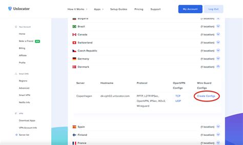 how to create wireguard config files for manual vpn configuration on