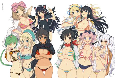Yaegashi Nan Asuka Senran Kagura Haruka Senran Kagura Hibari Senran Kagura Hikage