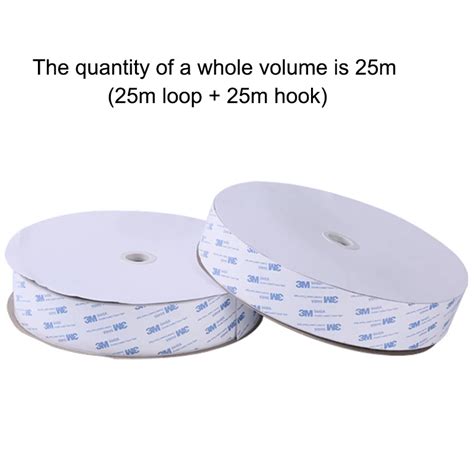 1 야드쌍 2025303850mm 강한 자기 접착 훅 및 루프 패스너 테이프 나일론 스티커 Velcros 접착제 Diy