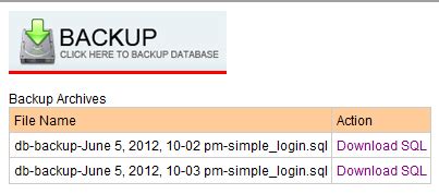 Backup MySQL Database Using PHP SourceCodester