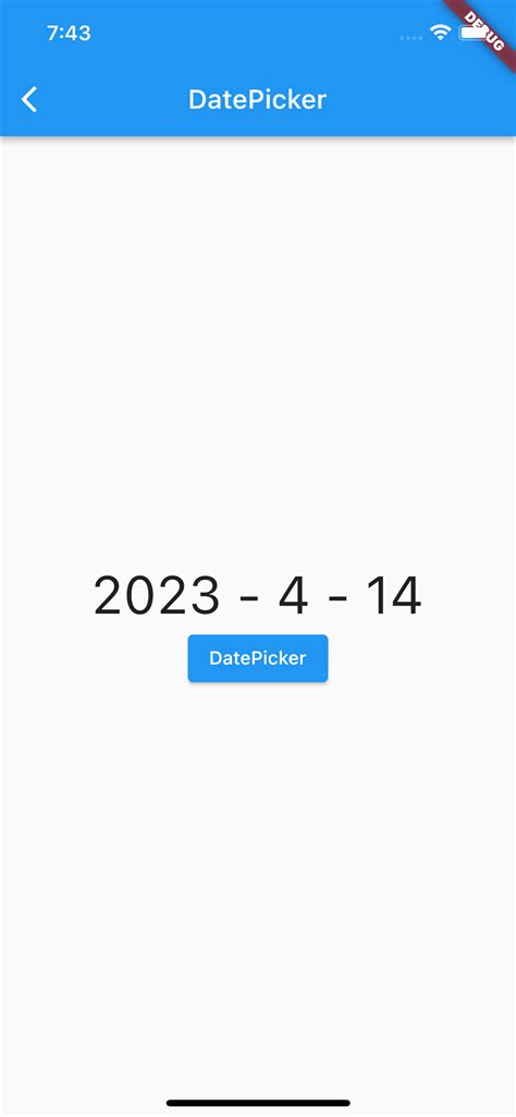Flutter Datepicker