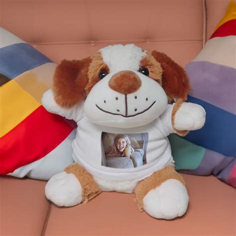 Peluche Perro Con Foto En La Camiseta Fotocenter