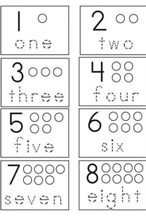 The Numbers 1 To 10 Worksheet For Prebabe And Pre K Babes With An Image