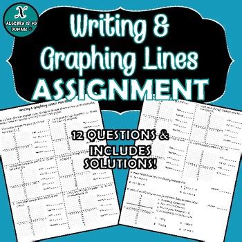 WORKSHEET REVIEW Writing Graphing Linear Functions TPT