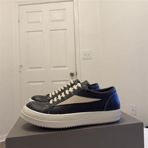 Rick Owens Porterville Vintage Black Vans Low Depop