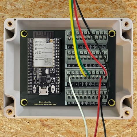 electrocookie esp32 terminal block shield kit