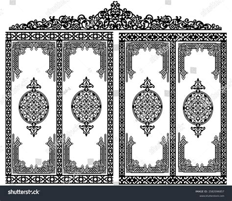 Abstract Cnc Jali Cuttinglaser Cuttingjali Design Stock Vector Royalty Free 2582096857