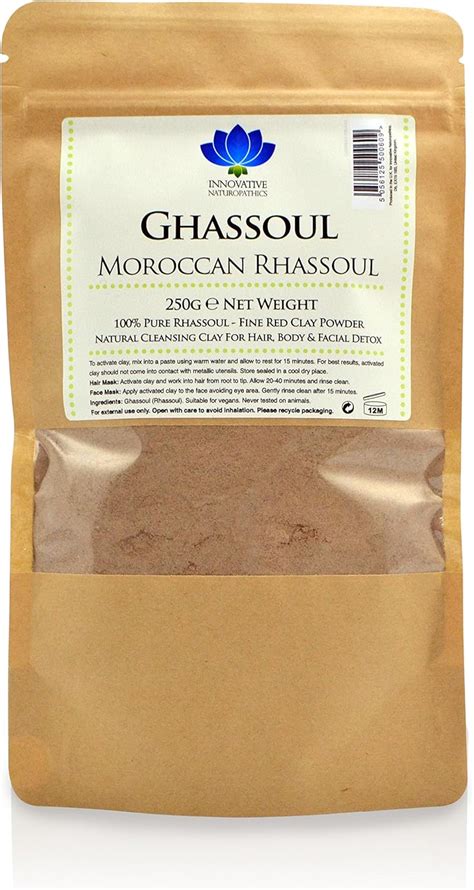 Rhassoul Clay – Detox, Hair & Face Mask for Deep Pore Cleansing – 250g ...