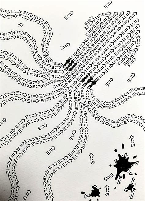 Tenteyu Original Highres Traditional Media Ascii Art Emoji Ink