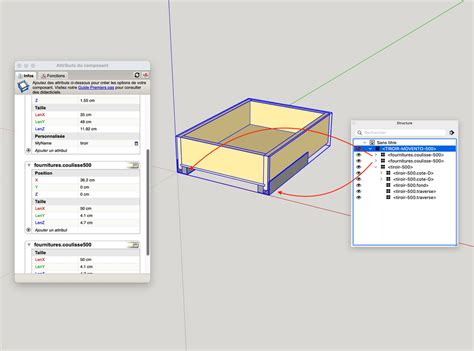 Question Copie Symétrique Dans Un Composant Dynamique Sketchup Par Bertrandp Sur Lair Du Bois